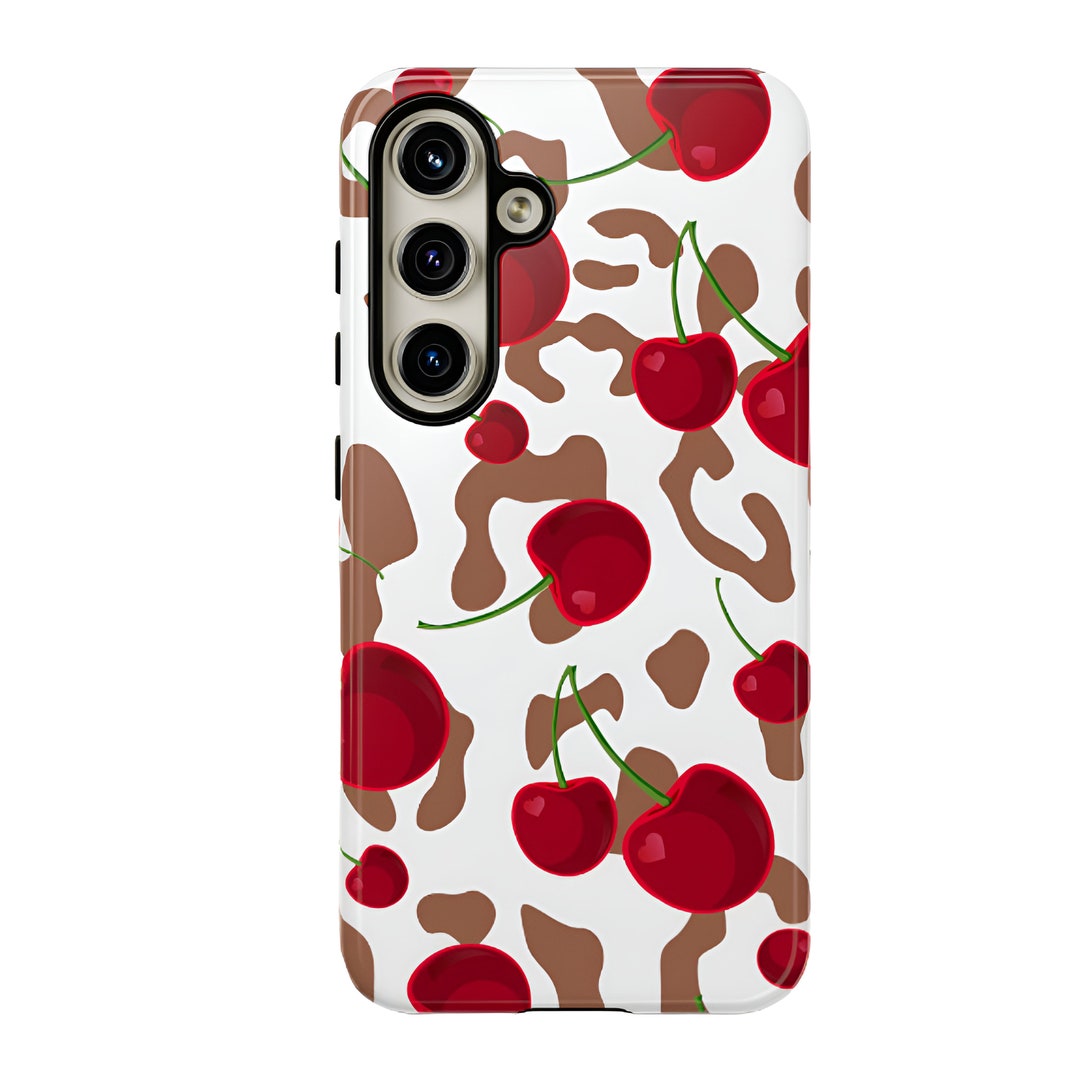 Leopard Cherry Print Y2k Samsung Galaxy Case - Etsy