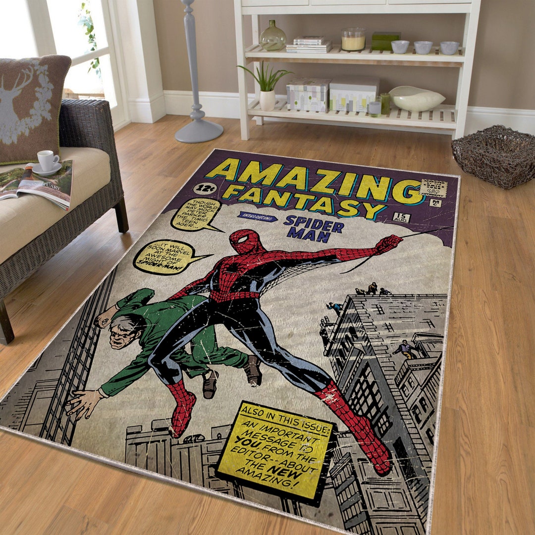 Amazing Spiderman Comic Cover Rug, Comic Cover to Carpet - Etsy