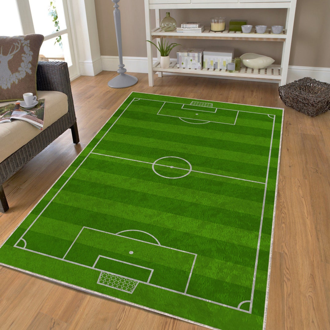 Football Field Rug, Soccer Rug, Kids Room Decoration ...