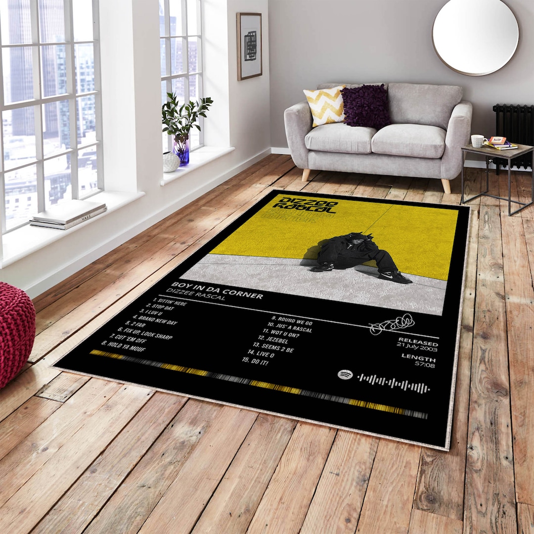 Boy in Da Corner Album Cover Rug, Dizzee Rascal Music Decoration ...