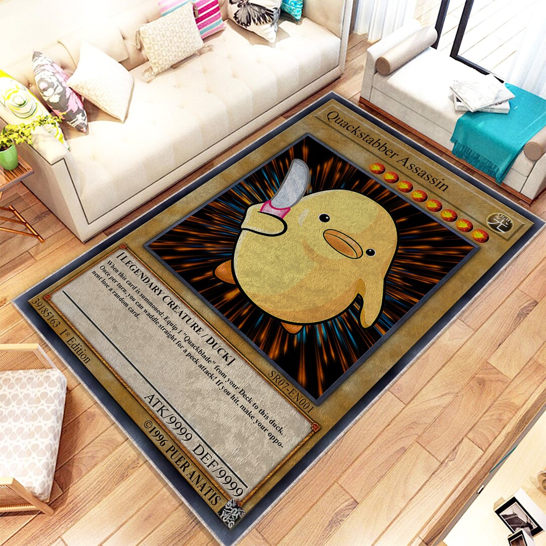 Quackstabber Assassin Rug, Magic Card Baby Duck Decoration, Funny ...