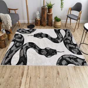 Serpent Area Rug, Sneak Patterned Accent Rug - Etsy