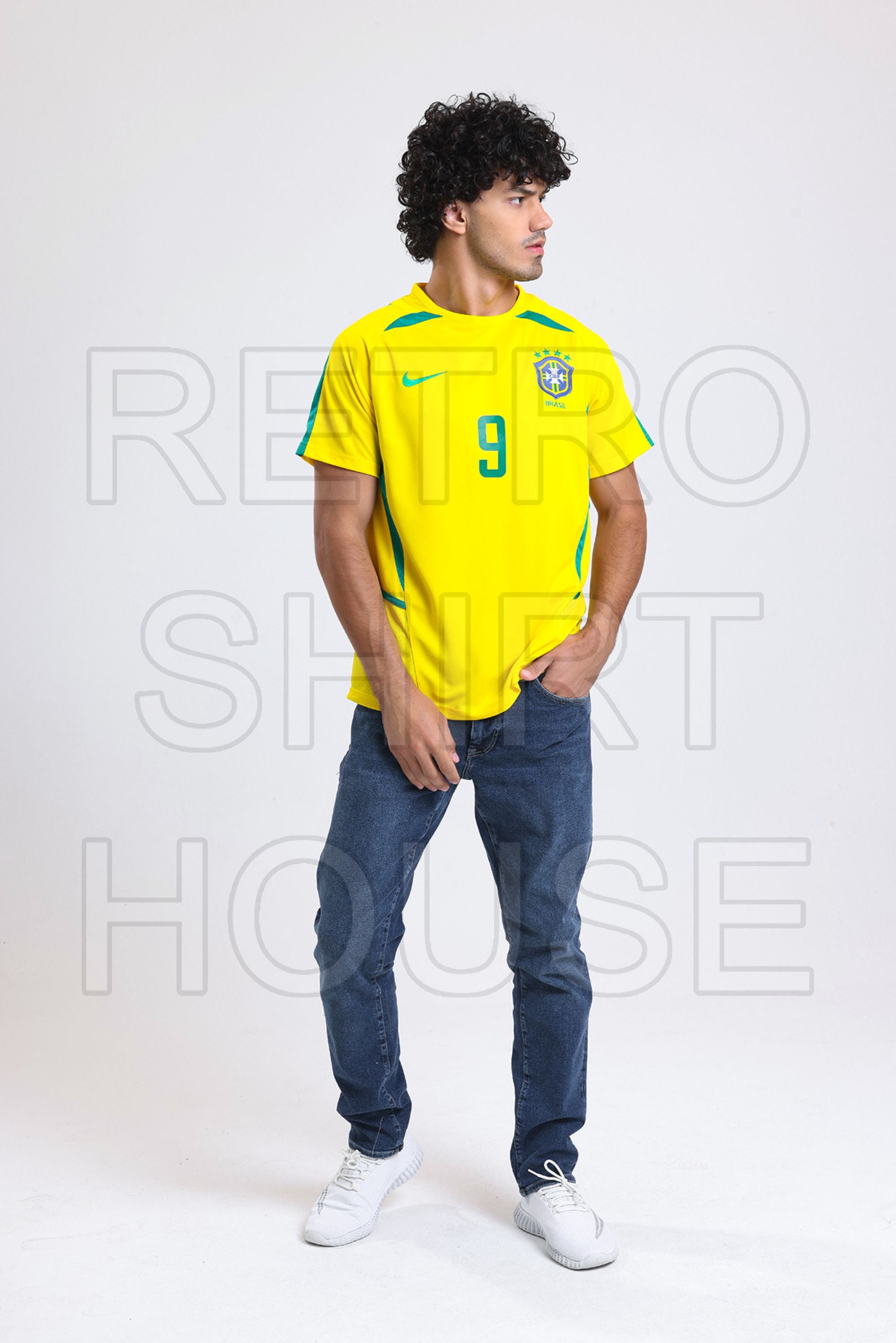 El Fenomeno Ronaldo Brazil Kit Retro Yellow Shirt World Cup - Etsy UK