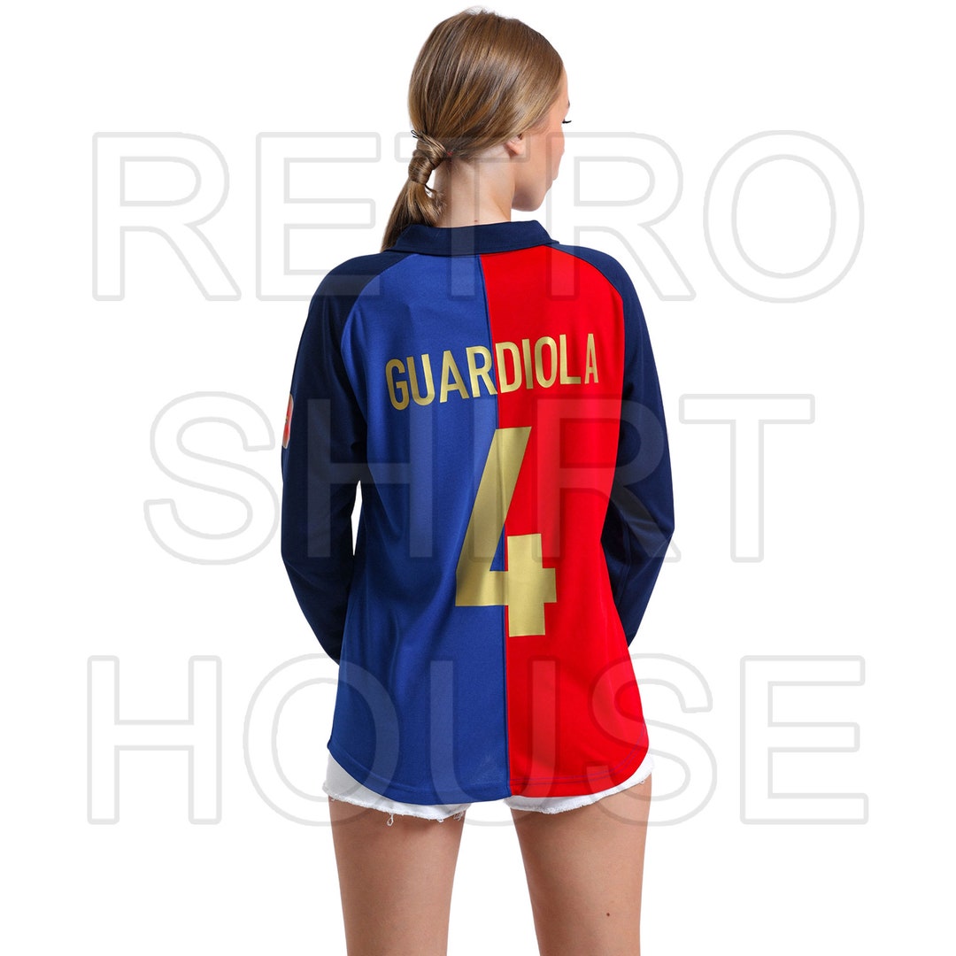 Barcelona 100th Year Anniversary Retro Club Kit Pep Guardiola - Etsy UK