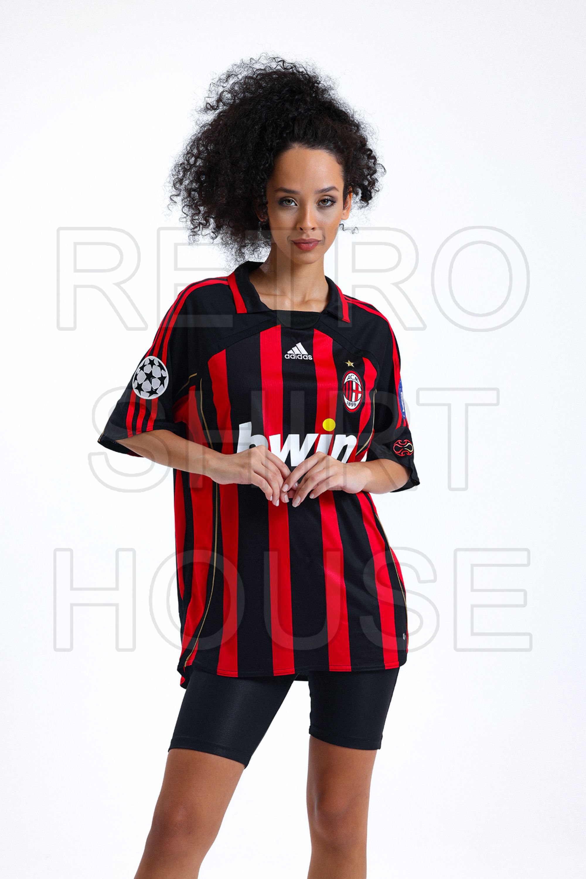 Kaka Ac Milan Retro Kurzarm Retro Fußball Trikot Kit Vintage UCL Jersey ...