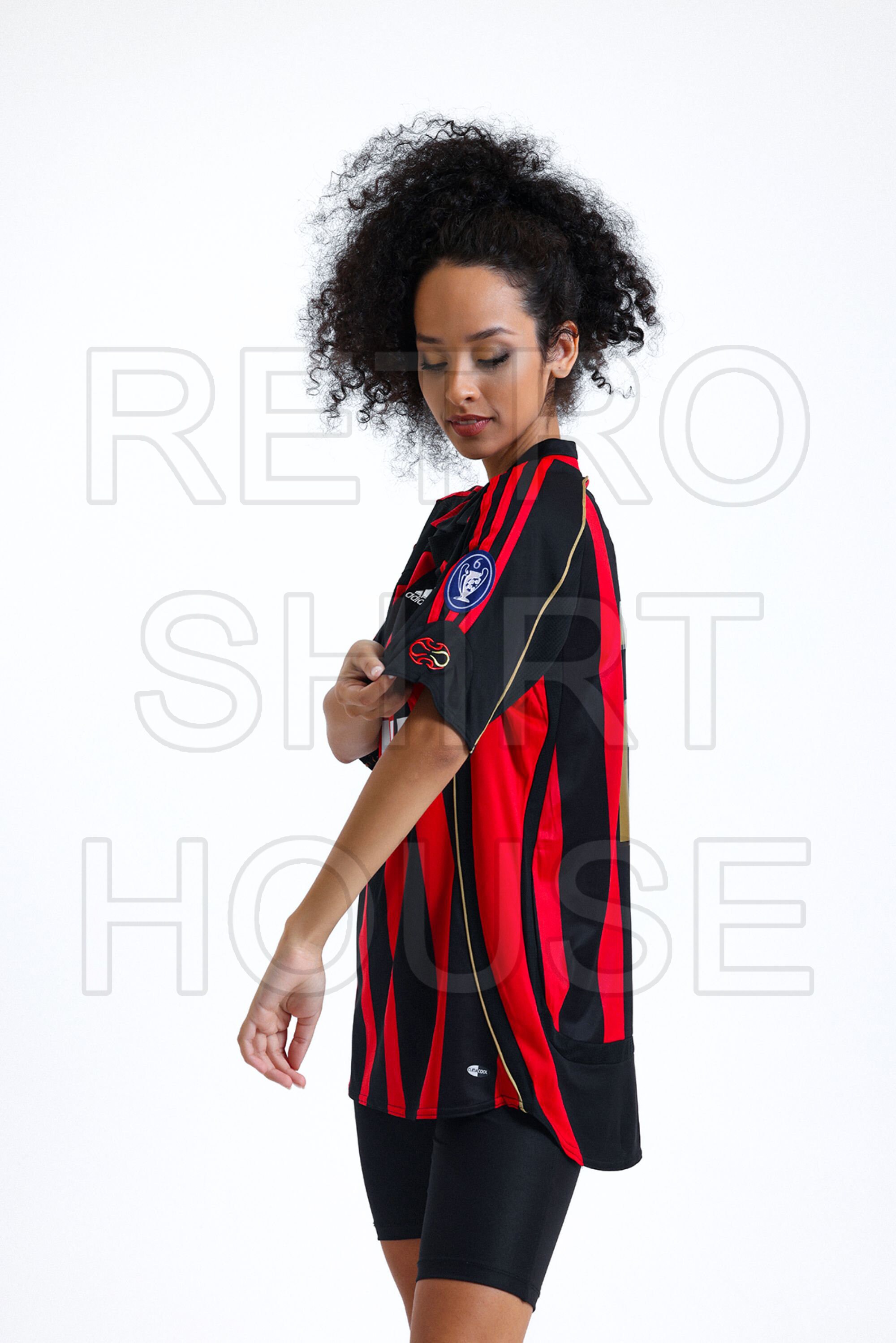 Kaka Ac Milan Retro Kurzarm Retro Fußball Trikot Kit Vintage UCL Jersey ...