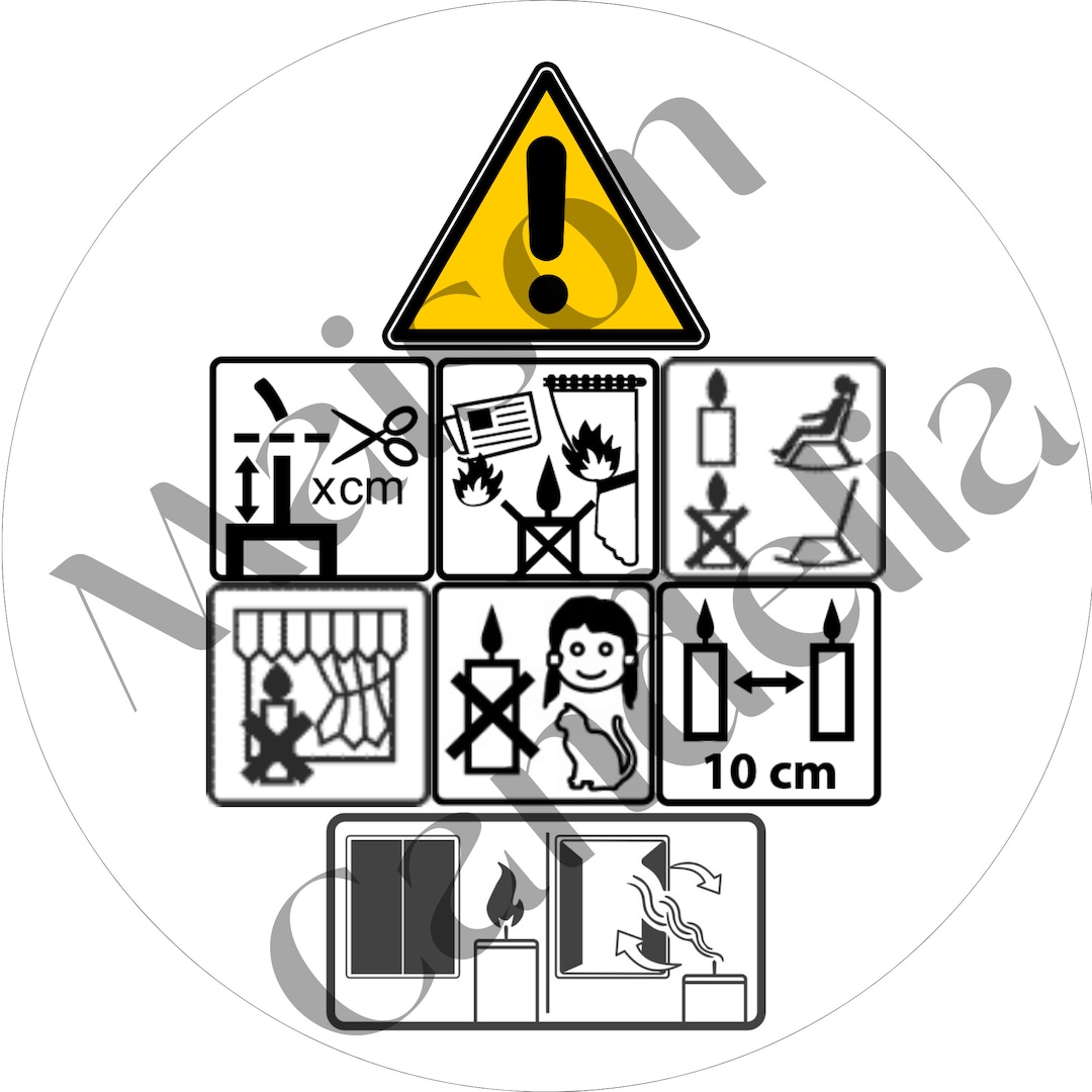 AFNOR Labels for Candles Printable Templates - Etsy