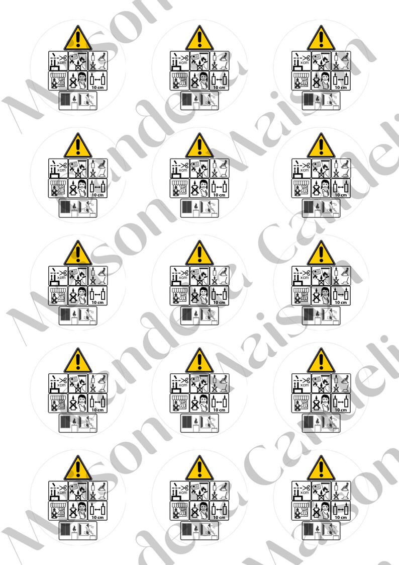 Étiquettes AFNOR pour Bougies - Modèles à Imprimer - Etsy France