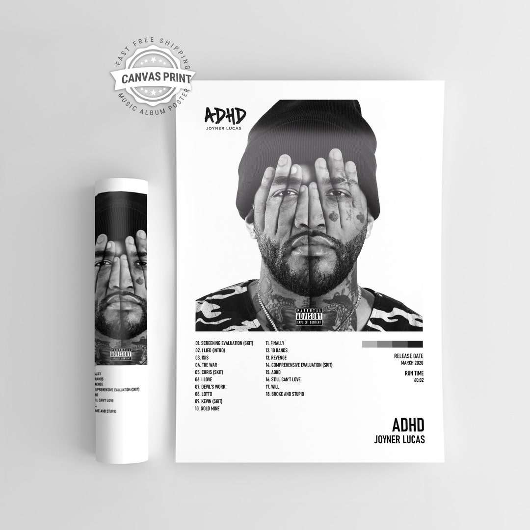 Adhd-joyner Lucas Music Album Poster / High Quality Music - Etsy Australia