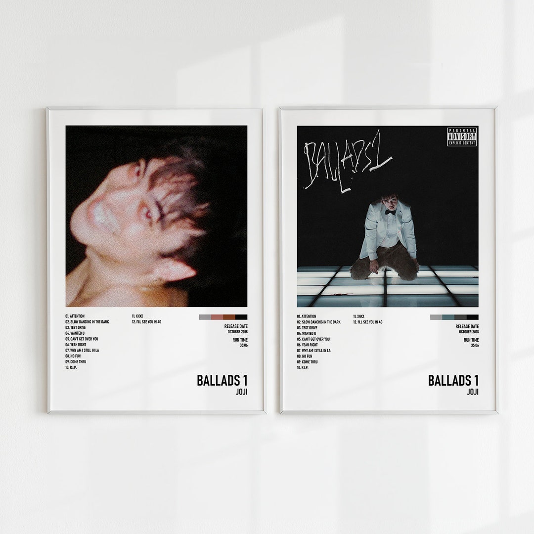 BALLADS 1-joji Music Album Poster / High Quality Music Cover Print / A4 ...