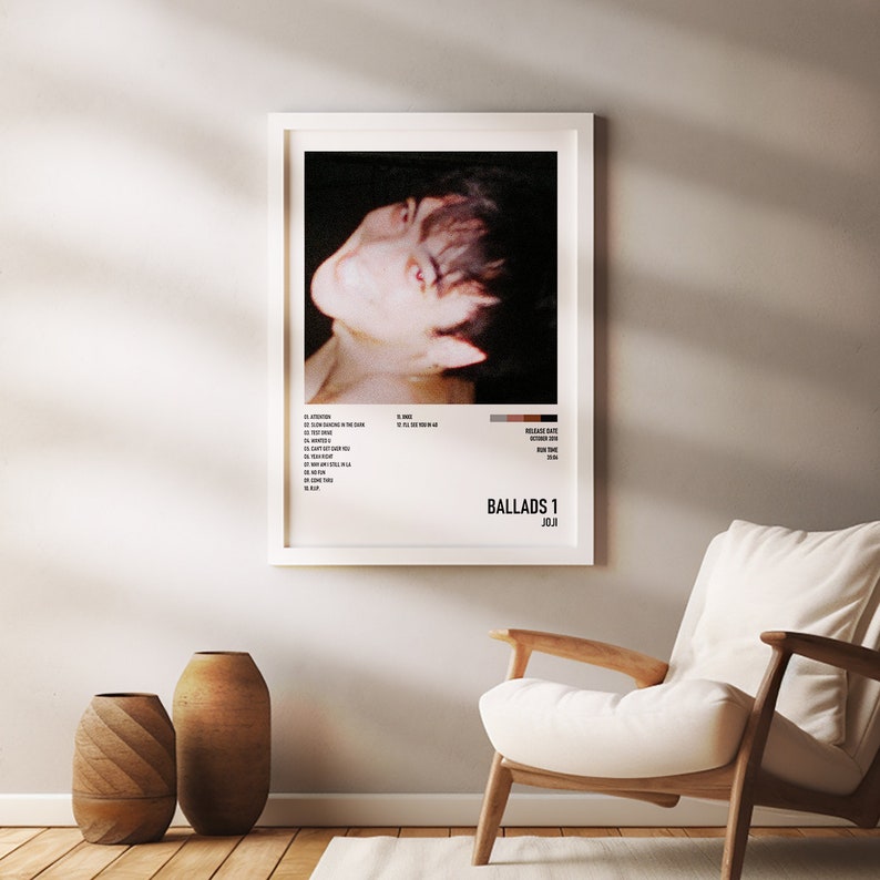 BALLADS 1-joji Music Album Poster / High Quality Music Cover Print / A4 ...