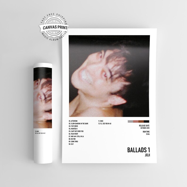 BALLADS 1-joji Music Album Poster / High Quality Music Cover Print / A4 ...