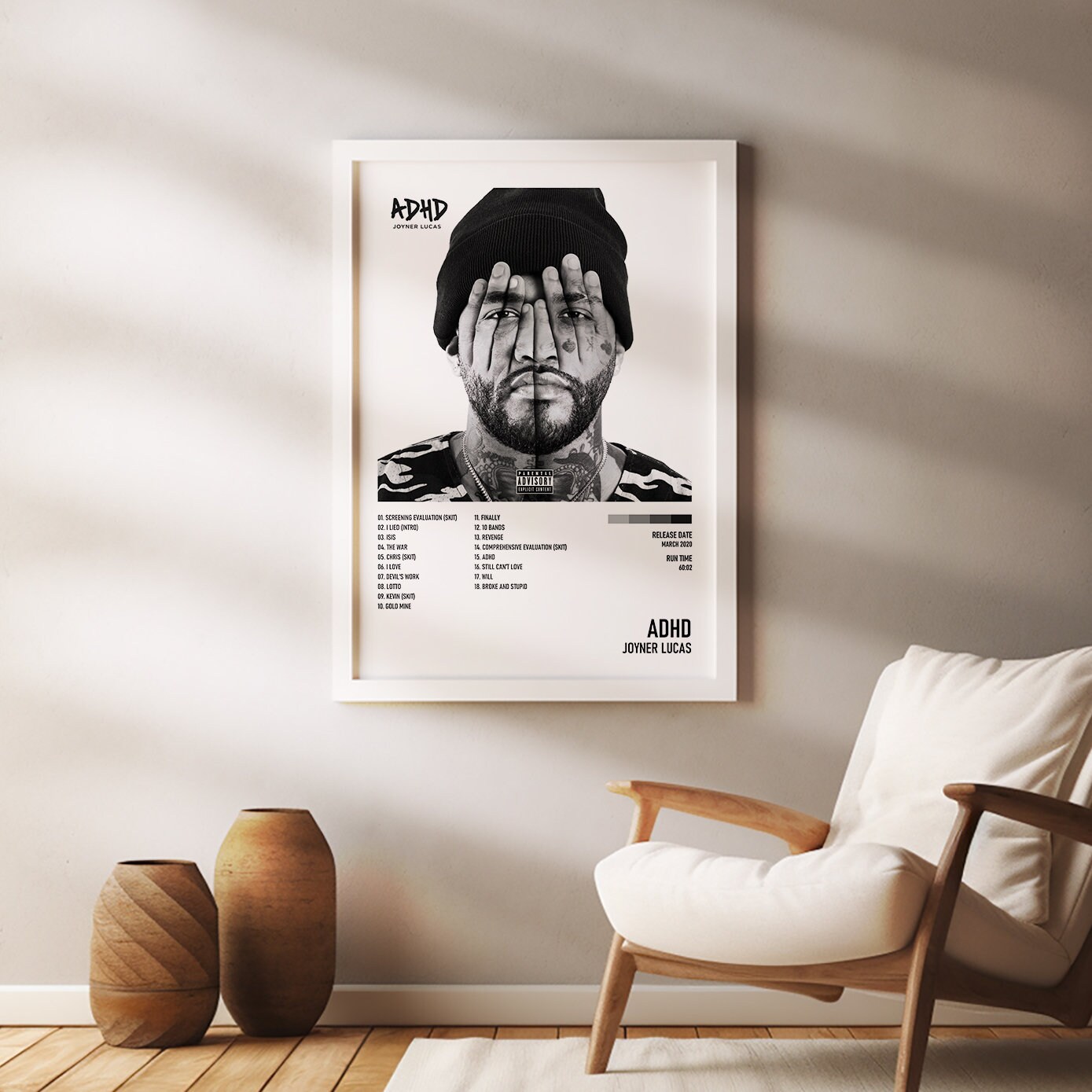 Adhd-joyner Lucas Music Album Poster / High Quality Music - Etsy Australia