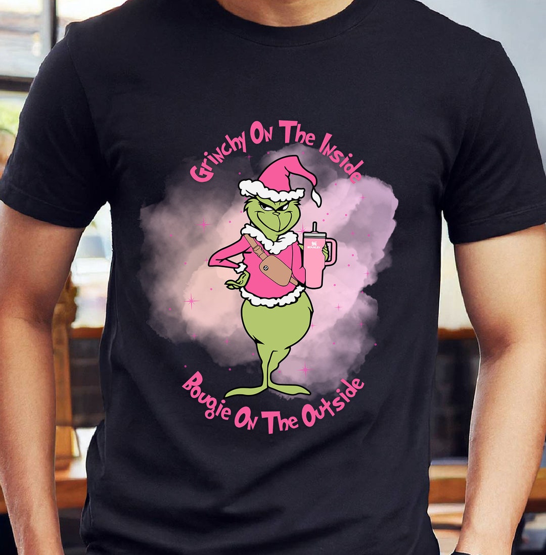 Preppy Pink Bougie Grinch Christmas Grinch SVG/PNG Festive - Etsy