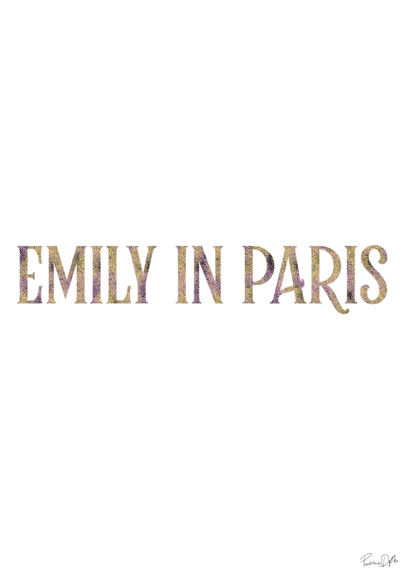 Printable Emily in Paris Series Wall Art, Set of 3 Arts, Fashion, Fan ...