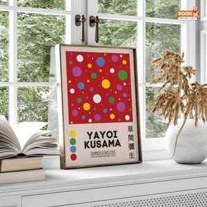 Yayoi Kusama Poster,exhibition Poster,japanese Art,japanese,printable ...