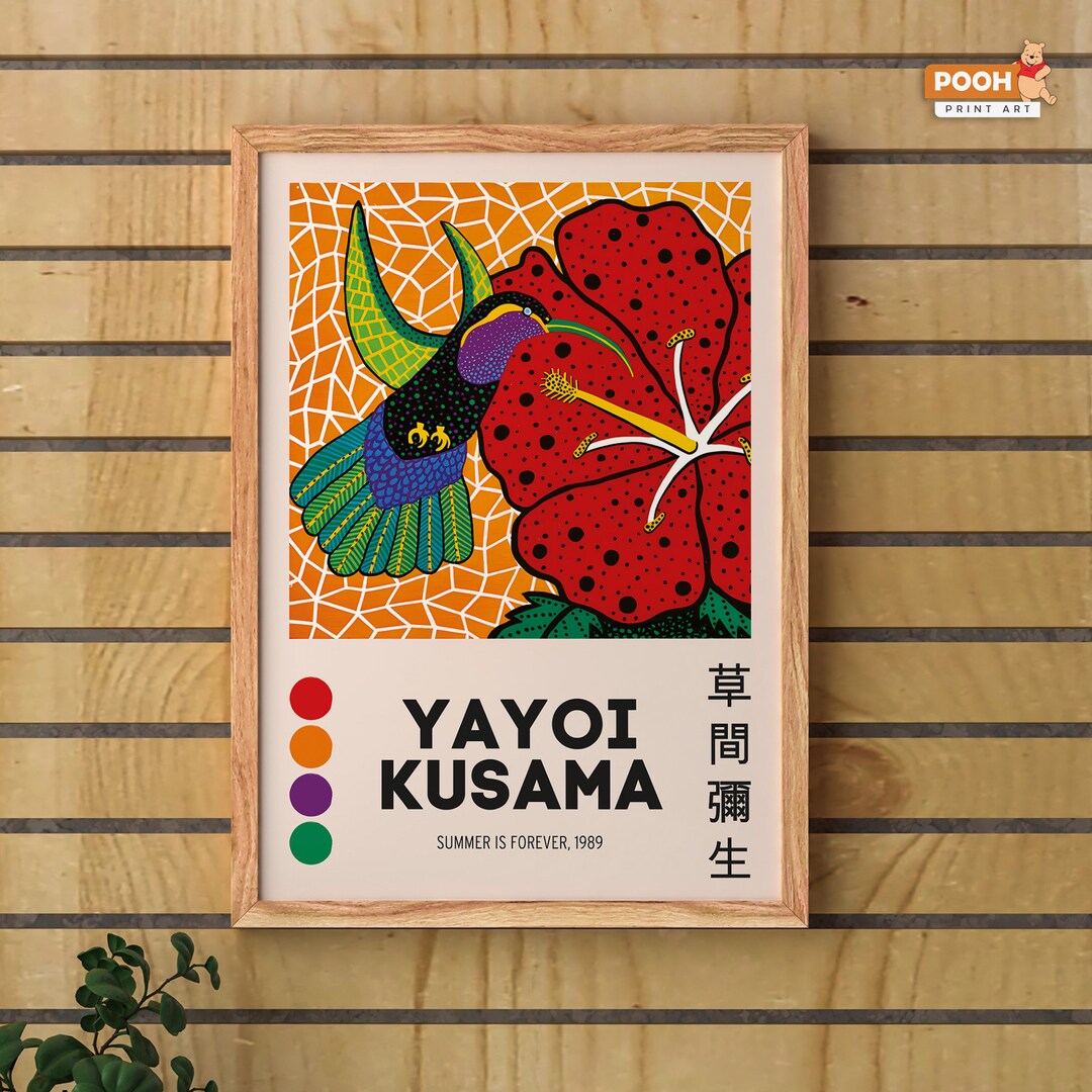 Yayoı Kusama Poster,yayoi Art,canvas Wall Art,gift for Home,exhibition ...