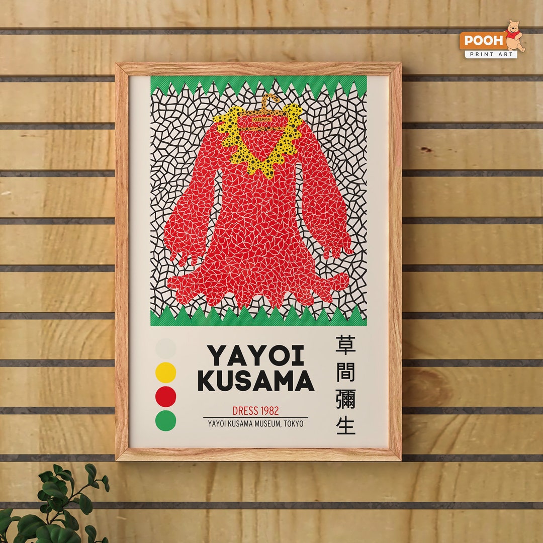 Yayoi Kusama Poster,abstract Wall Art,japanese,canvas Wall Art,art ...