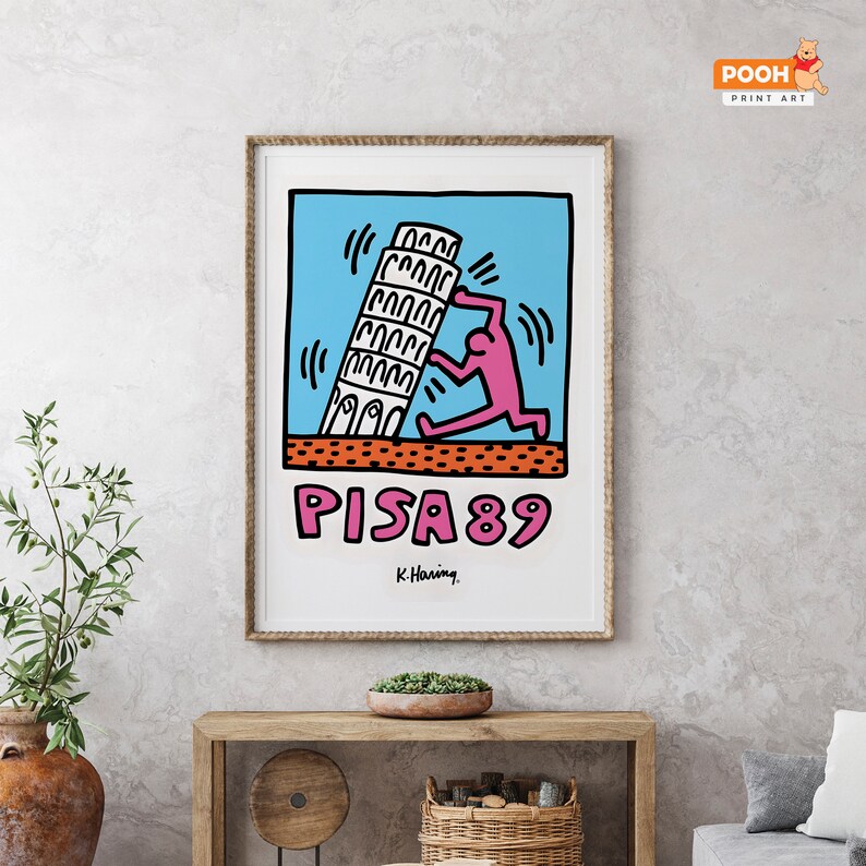 Keith Haring,art Print,exhibiton Poster,keith Haring Wall Art ...