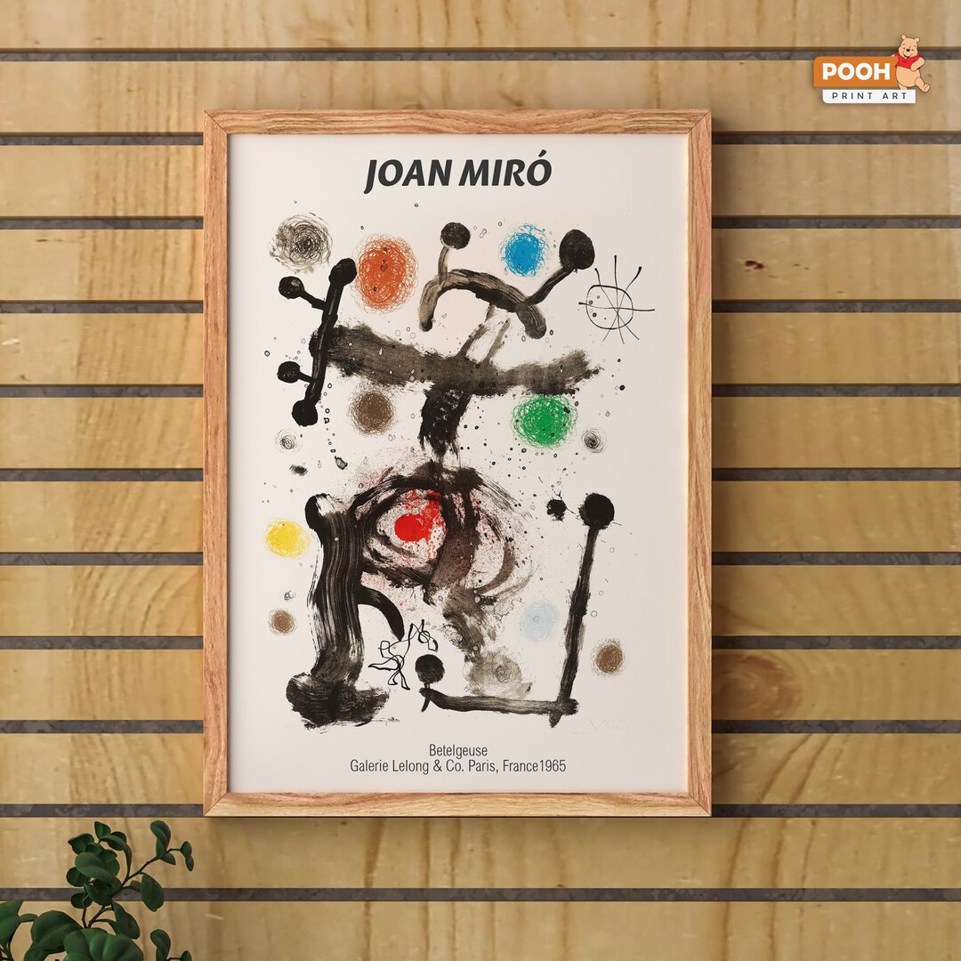 Joan Miro,home Decor,surrealism Poster,abstract Wall Art,living Room ...