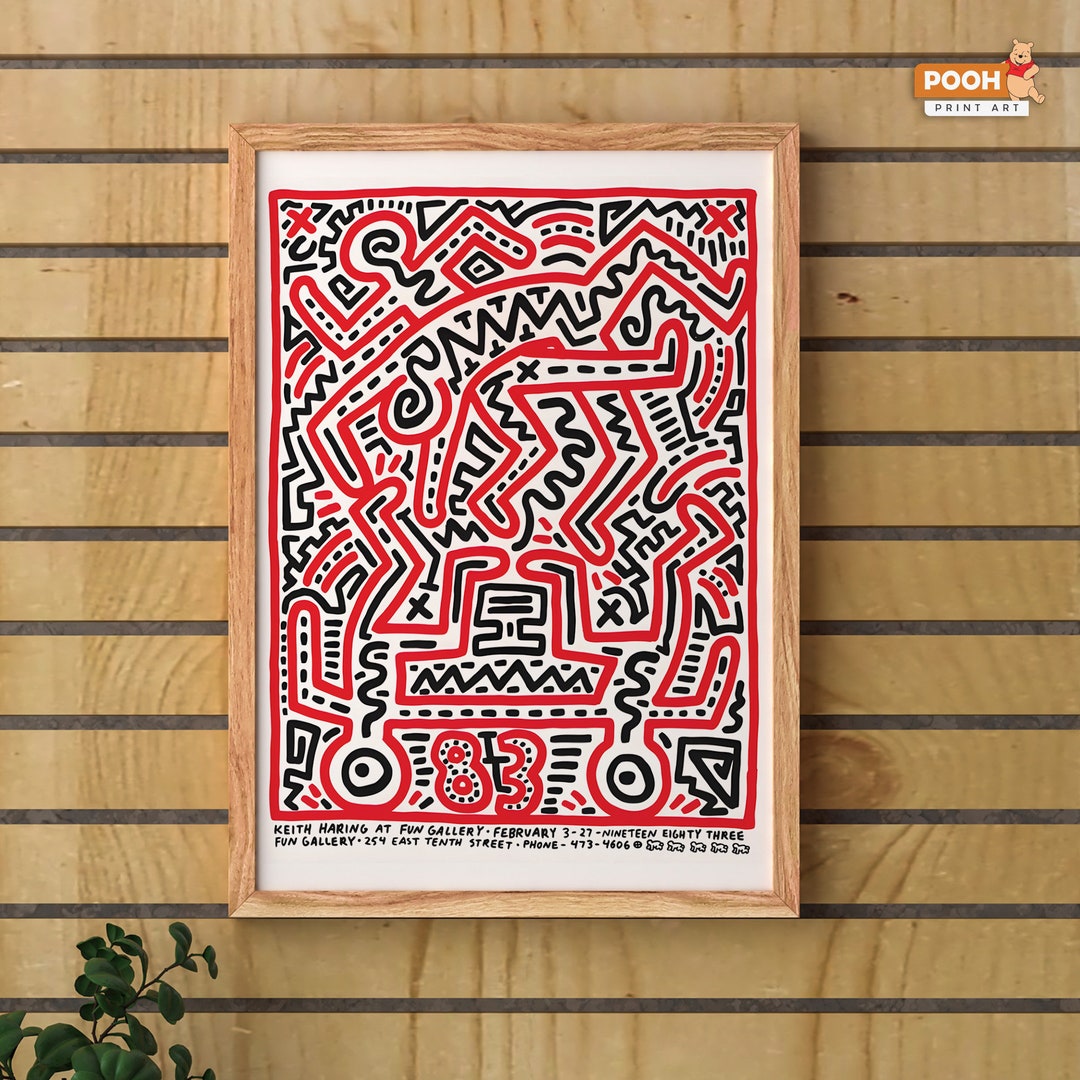 Keith Haring Poster,graffiti Art,home Decor,vintage Prints,retro Wall ...