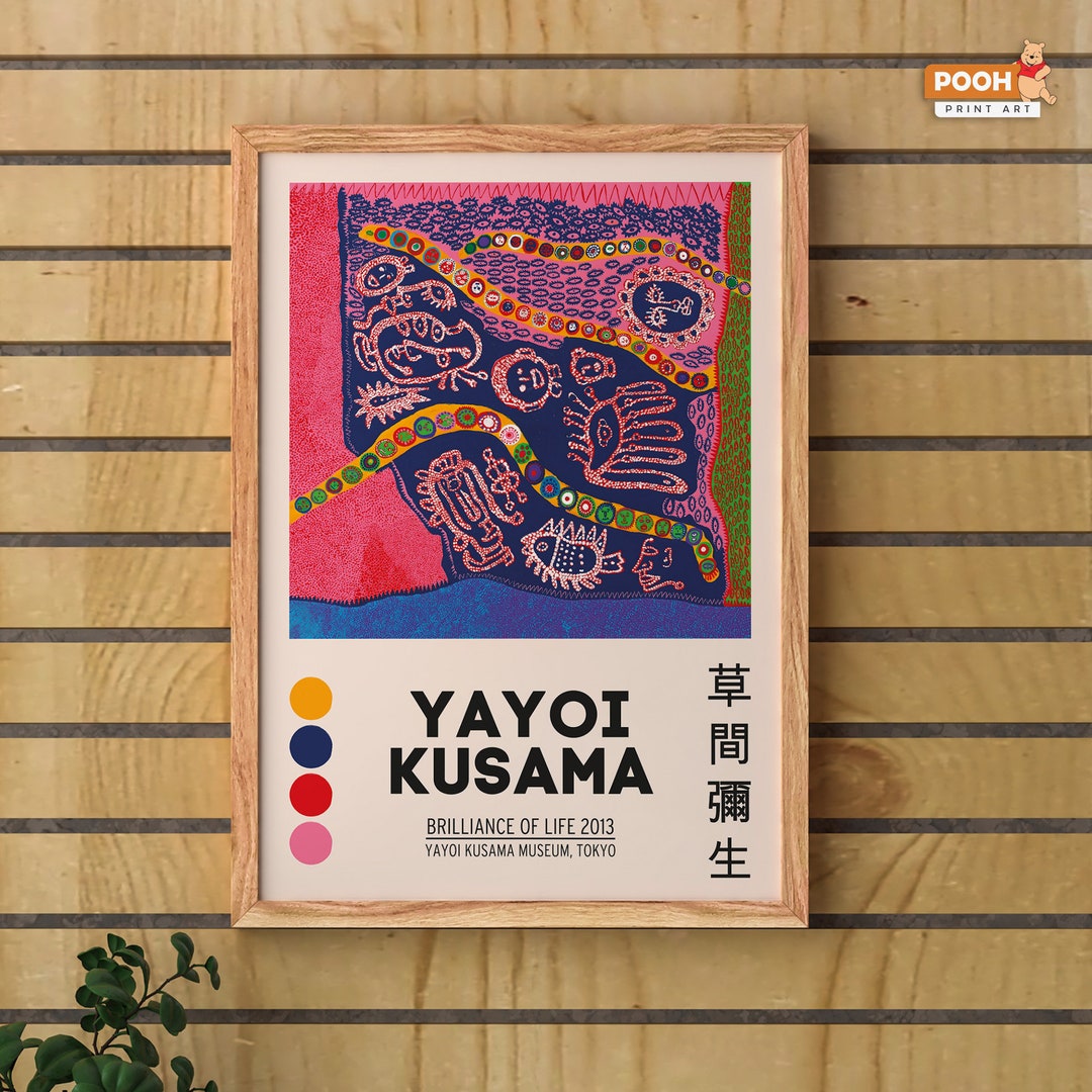 Yayoi Kusama Poster,birthday Gifts,printable Wall Art,exhibition Poster ...