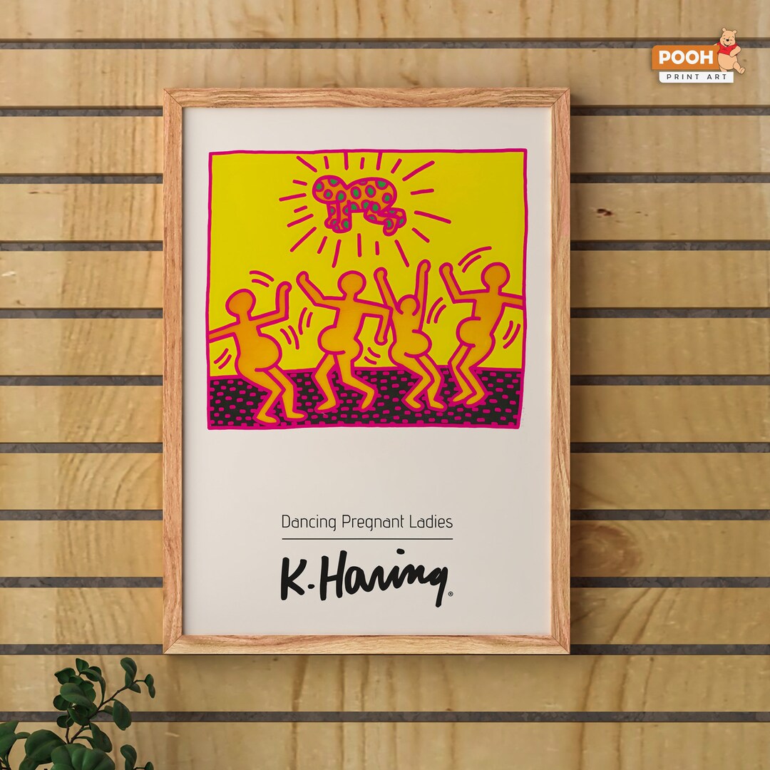 Keith Haring,dorm Wall Art,gallery Wall Art,keith Haring Poster,retro ...