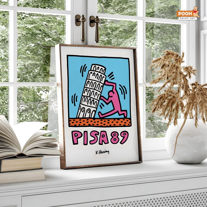 Keith Haring,art Print,exhibiton Poster,keith Haring Wall Art ...