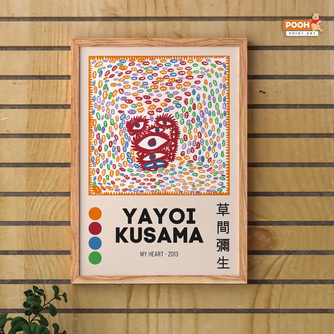 Yayoi Kusama Wall Art,yayoi Kusama Poster,home Decor,gallery Wall Art ...