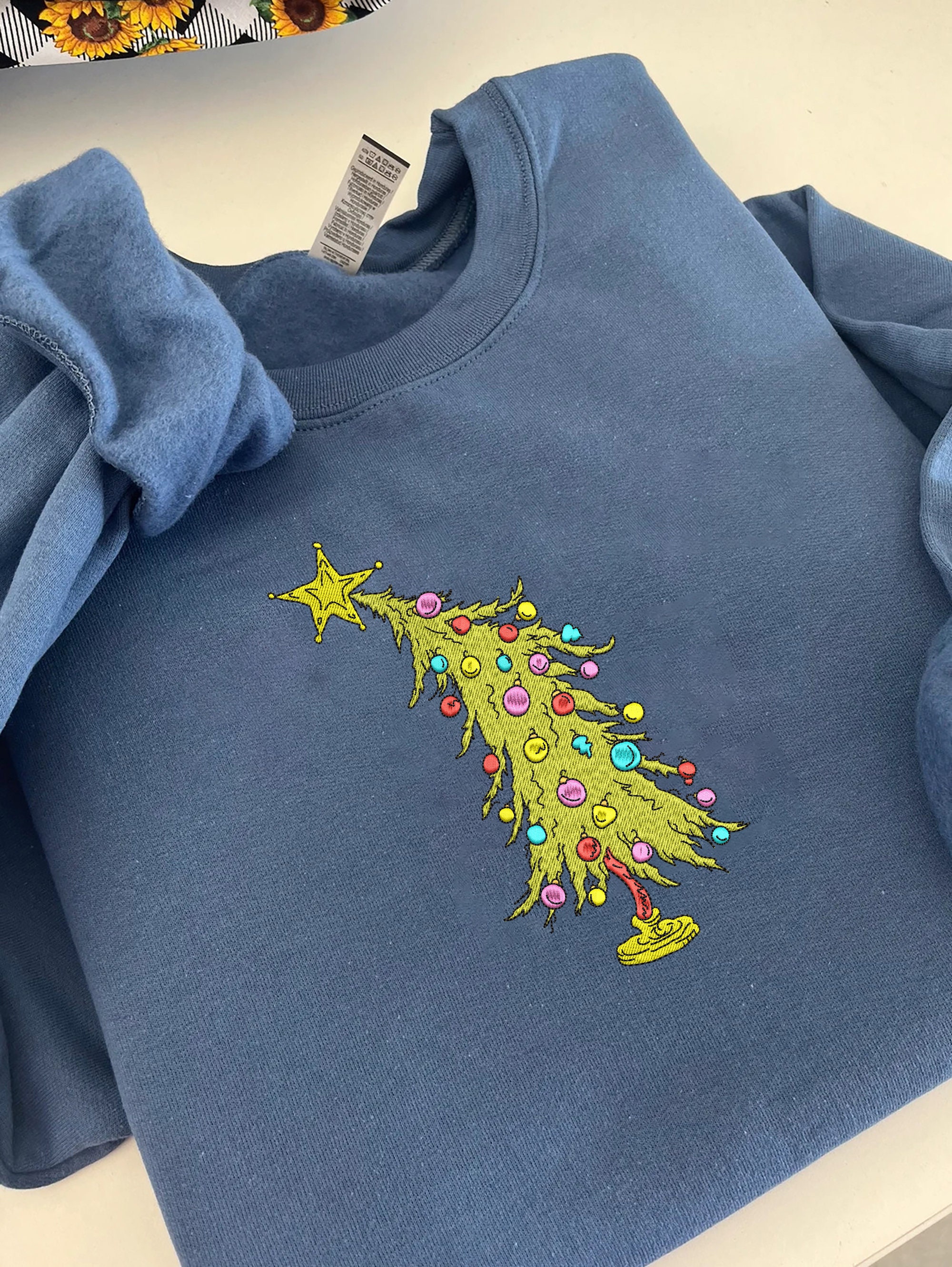 Grinch Christmas Tree Embroidery Design (digital Download) - Etsy