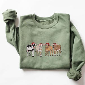 Christmas Cow Embroidery Design: Holstein, Western (digital Download ...