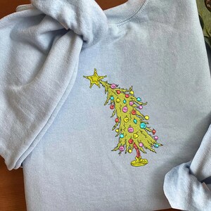 Grinch Christmas Tree Embroidery Design (digital Download) - Etsy