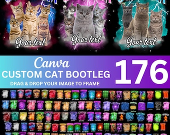 70 Pet Bootleg Canva Editable Template, Custom Pet Sublimation Design ...