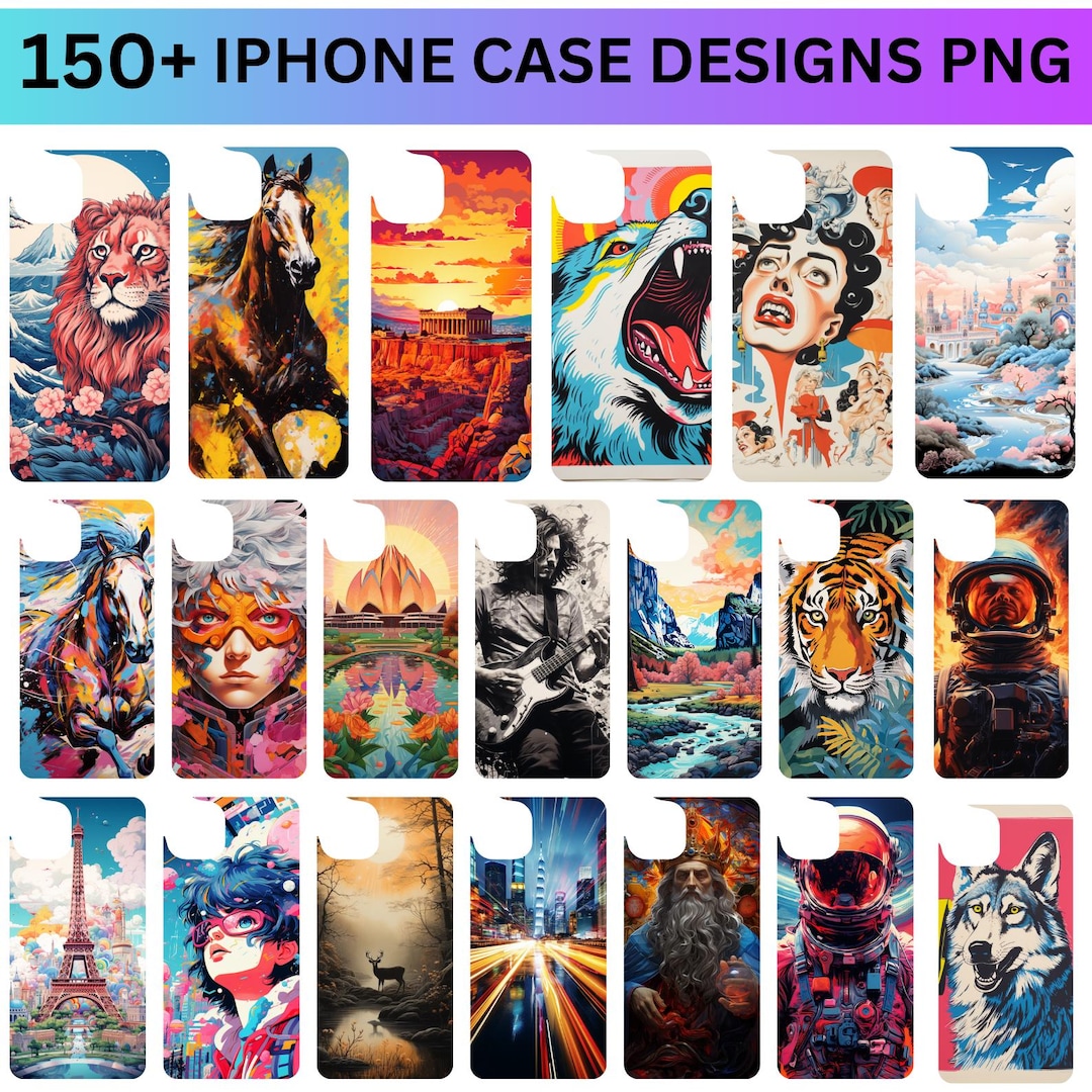150+ Phone Case Template Designs PNG Bundle, Sublimation Template for ...