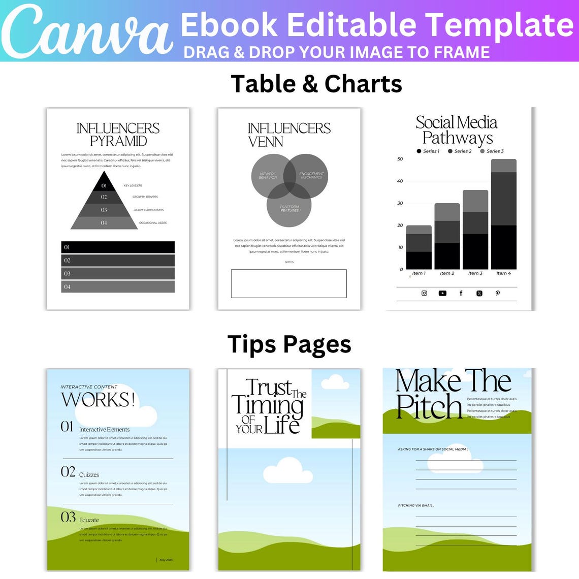 Ebook Canva Editable Template, Canva Course Workbook Template, How to ...