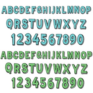 Alpha Doodle Dots Letters Svg Png Bundle, 6 Alpha Sets, 18 Dalmatian ...