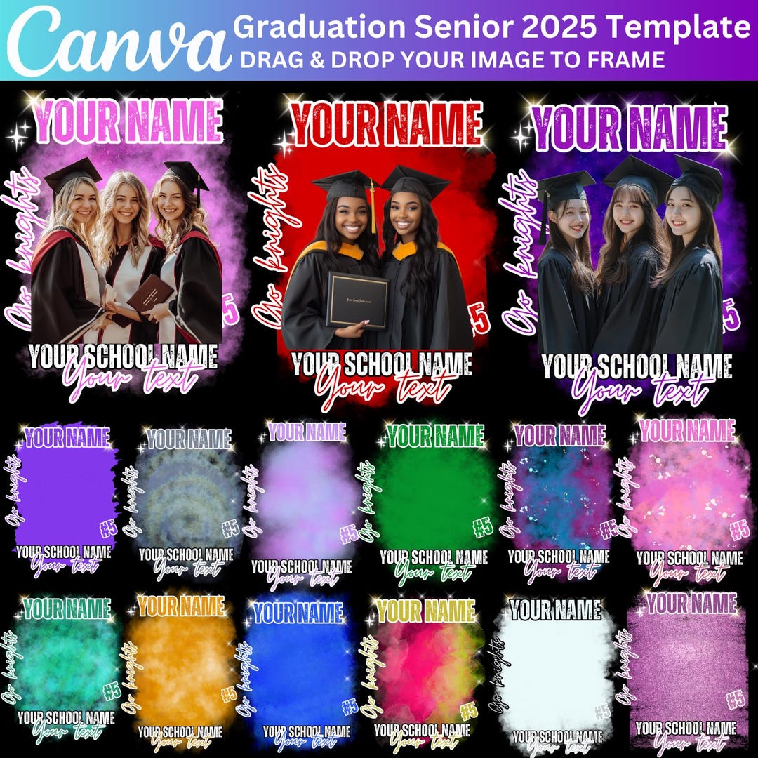 Graduation Bootleg Canva Editable Template, Graduation Bootleg Senior ...