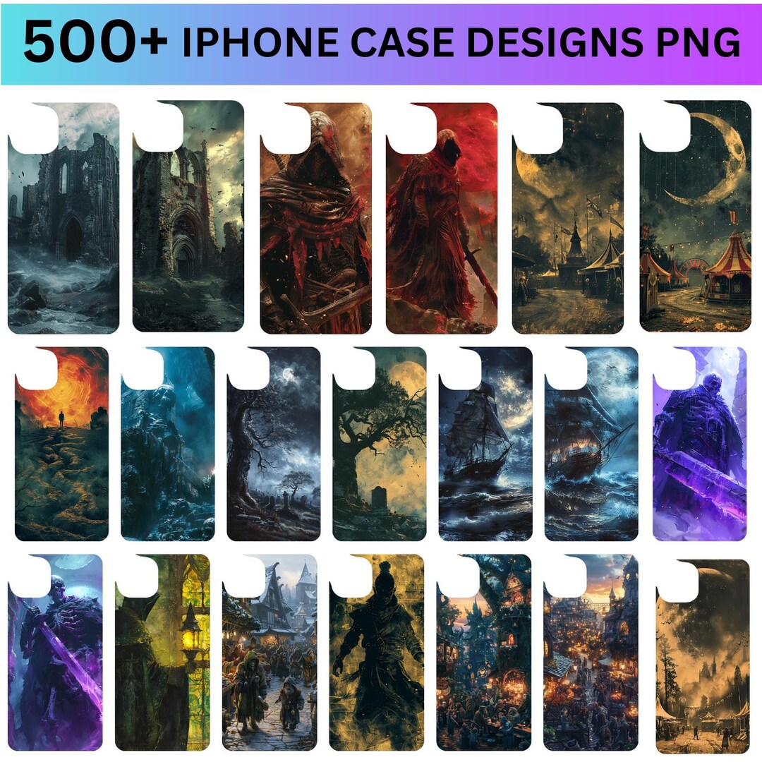 500+ Phone Case Template Designs PNG Bundle, Sublimation Template for ...