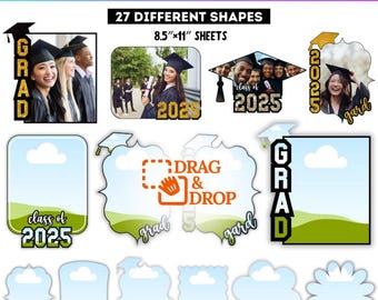 2025 Graduation Fan Template, Custom Grad Fan, Graduation Fan, Grad ...