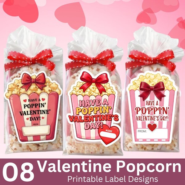 Popcorn Valentine - Etsy