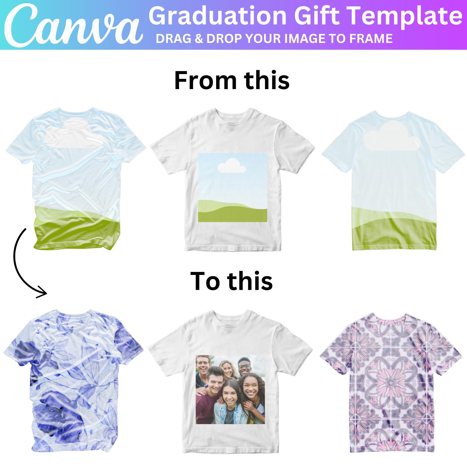Graduation Gift Set Mockup Bundle, Grad Paddle Fan Template, Pin ...