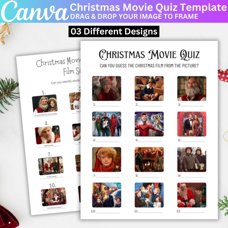 03 Guess the Movie, Christmas Movie Picture Quiz Game, Santa Christmas ...