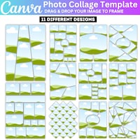 Alphabet Photo Collage Canva Frame Template, A-Z Birthday, Aniversary ...
