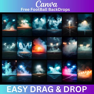 Football Stadium Canva Editable Template, Free Sports Background ...