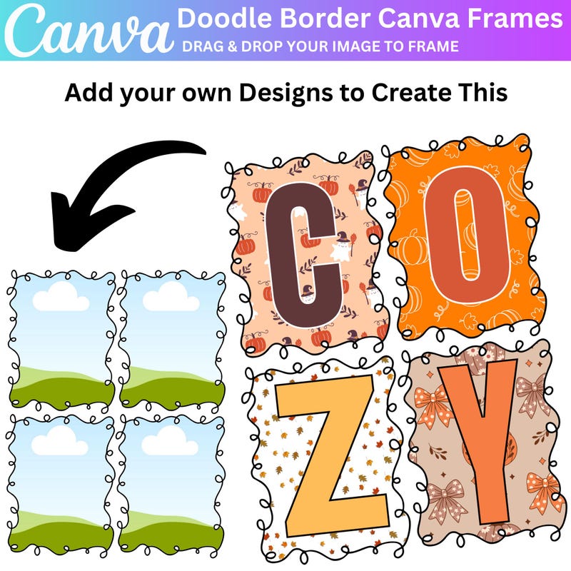 Squiggly Banner Border - Etsy