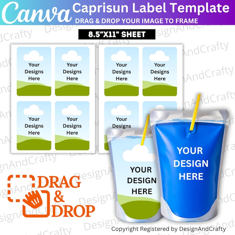 Juice Box Custom Labels - Etsy