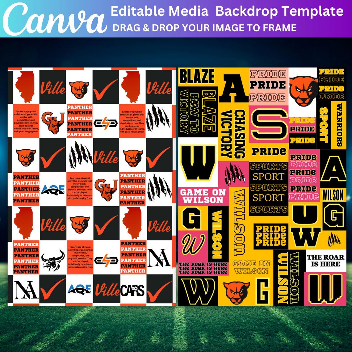 03 Editable Media Day Backdrop Template, Backdrop Media Day Canva ...