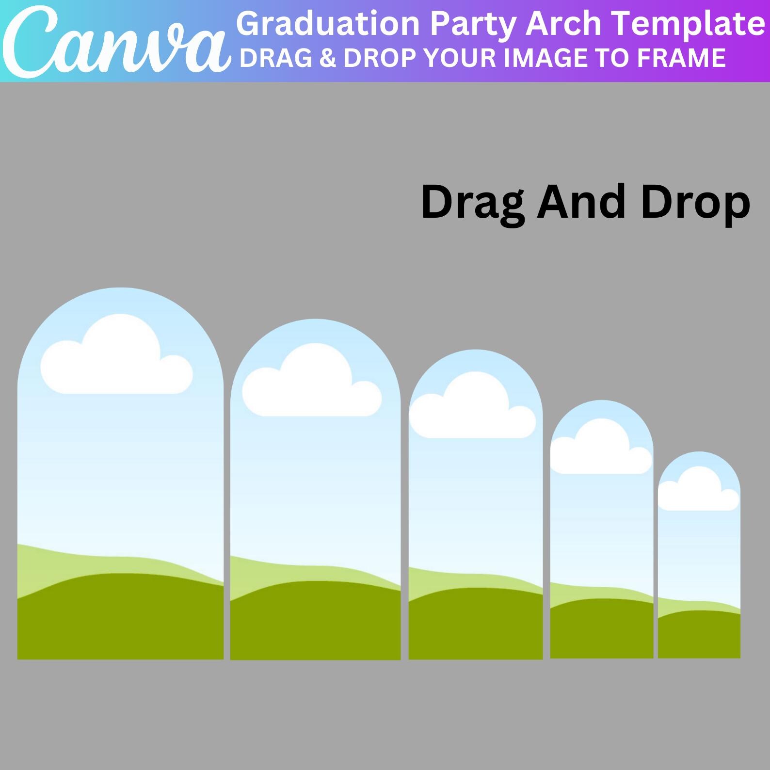 Congratulations Graduate Arch Canva Editable Class of 2025, Canva ...