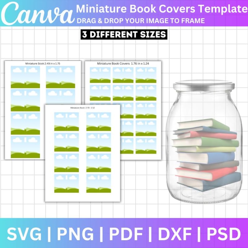 2 3 Mini Book Template - Etsy