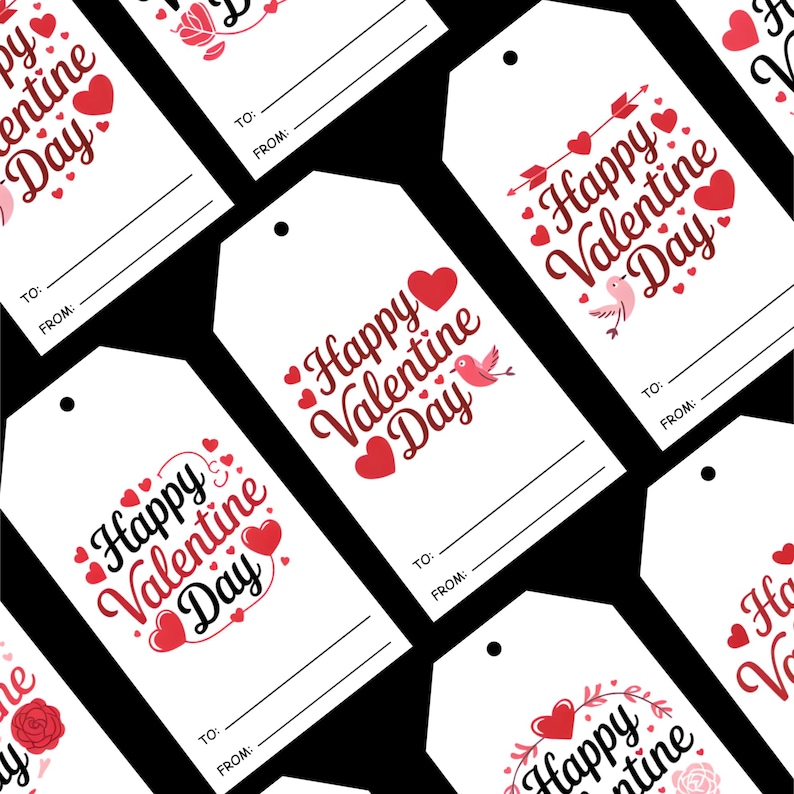 10editable Valentine’s Day Gift Tags, Valentine Tags for School ...